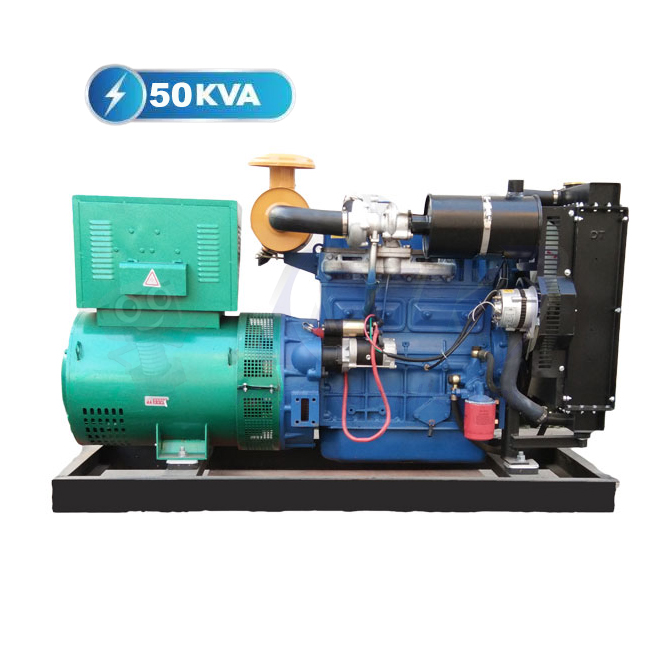 Genset Open 40kW 380V (GEN-070) - Mesin Komplit